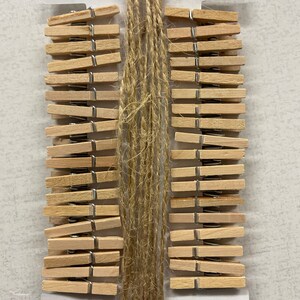 Mini Pegs. Wooden Pegs. Photo Pegs. Craft Pegs. Christmas Card Pegs. 32 ...