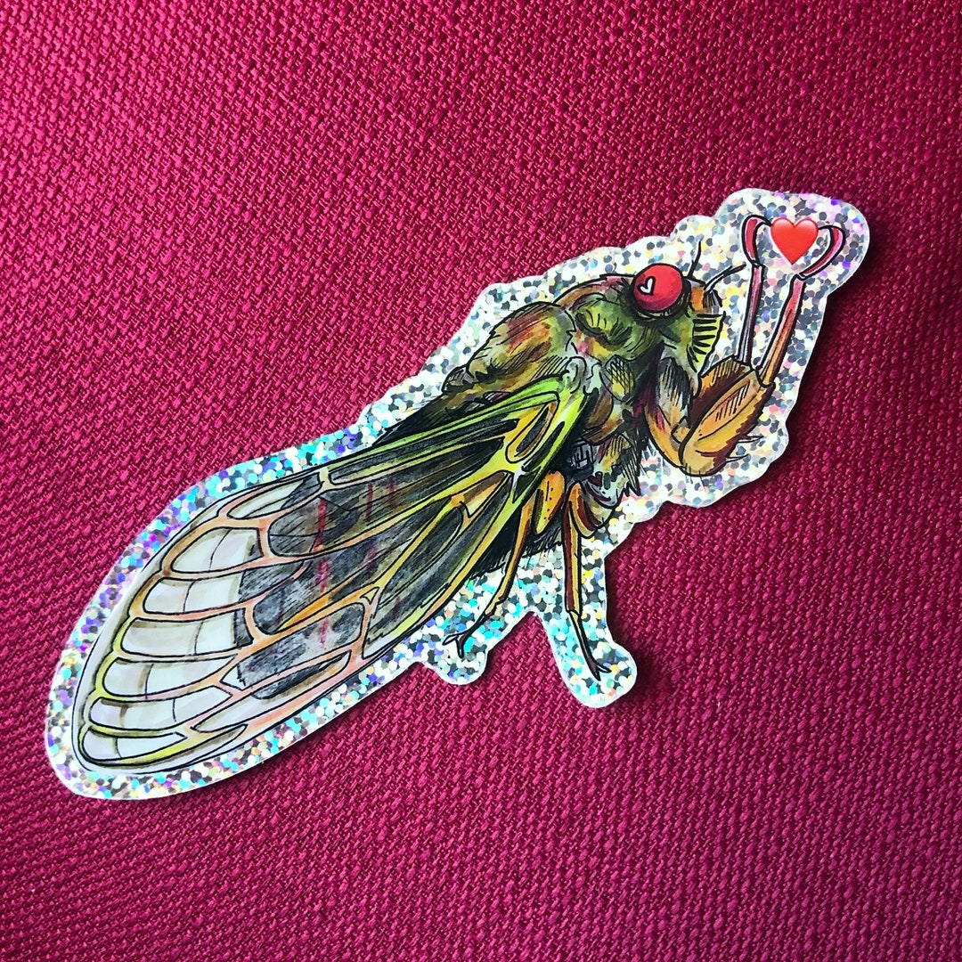 Cicada Glitter Decal - Etsy