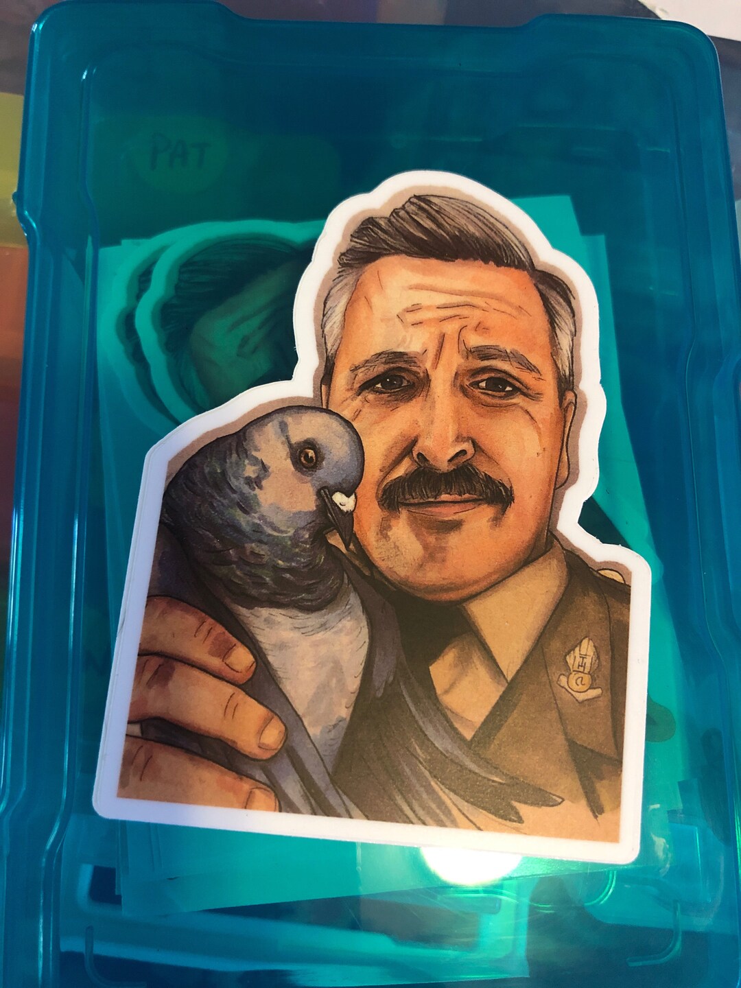 BBC Ghosts Captain With Pigeon Decal - Etsy