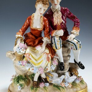 Richard Klemm Dresden Germany Large Figural Group Young | Etsy