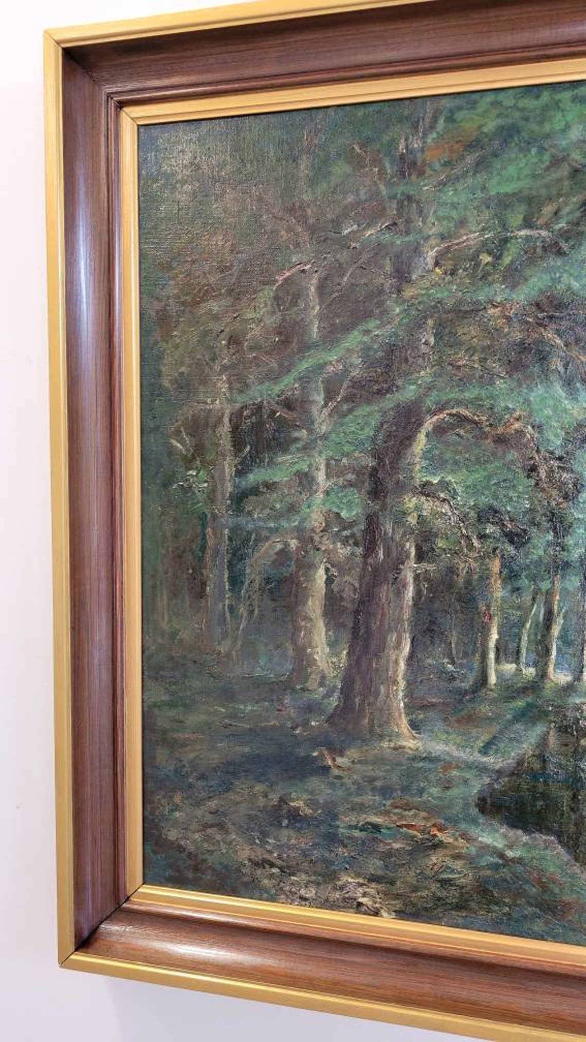 WILLIAM S. BUCKLIN Moonlit Forest Landscape Oil Painting | Etsy