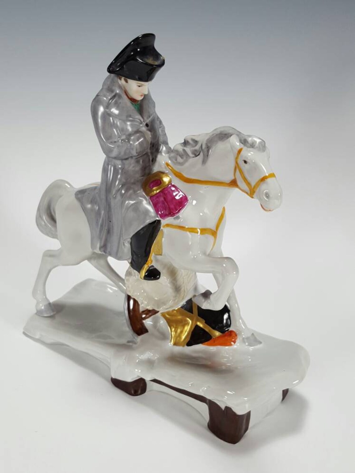 Scheibe Alsbach Germany Porcelain Figurine NAPOLEON on Horse, Soldier ...