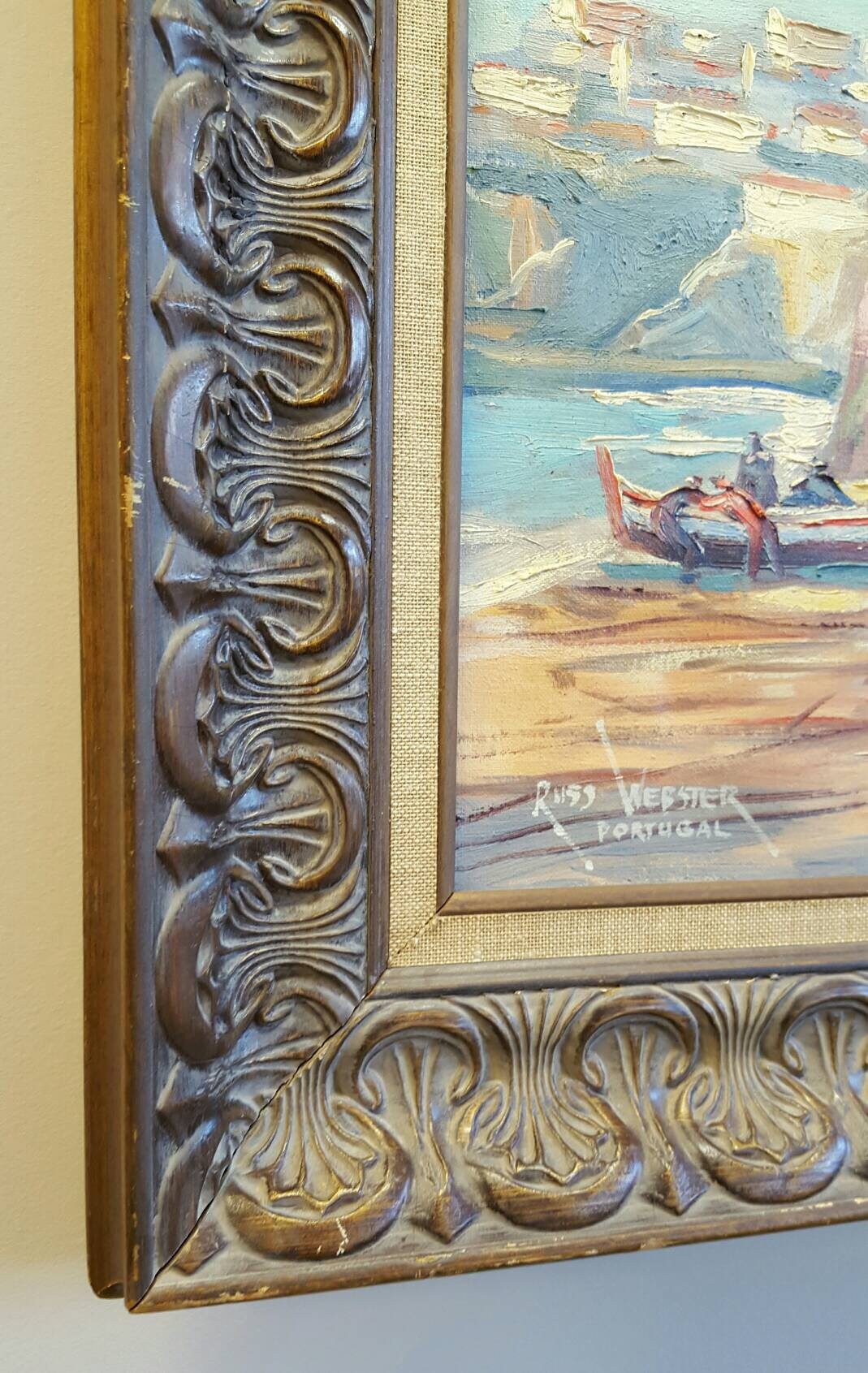 Russ Webster american 1904-1984 PORTUGAL Oil on Canvas - Etsy