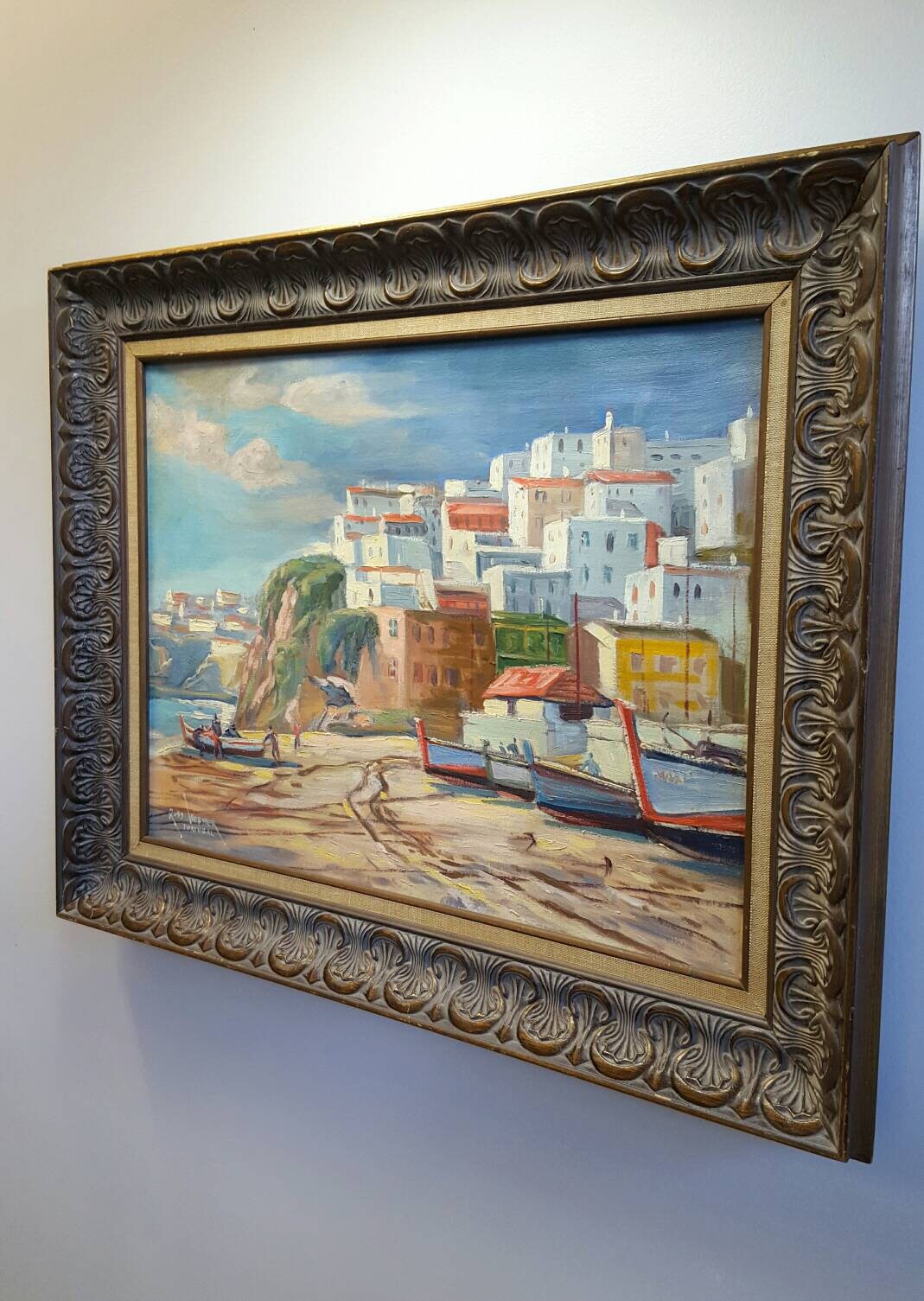 Russ Webster american 1904-1984 PORTUGAL Oil on Canvas - Etsy