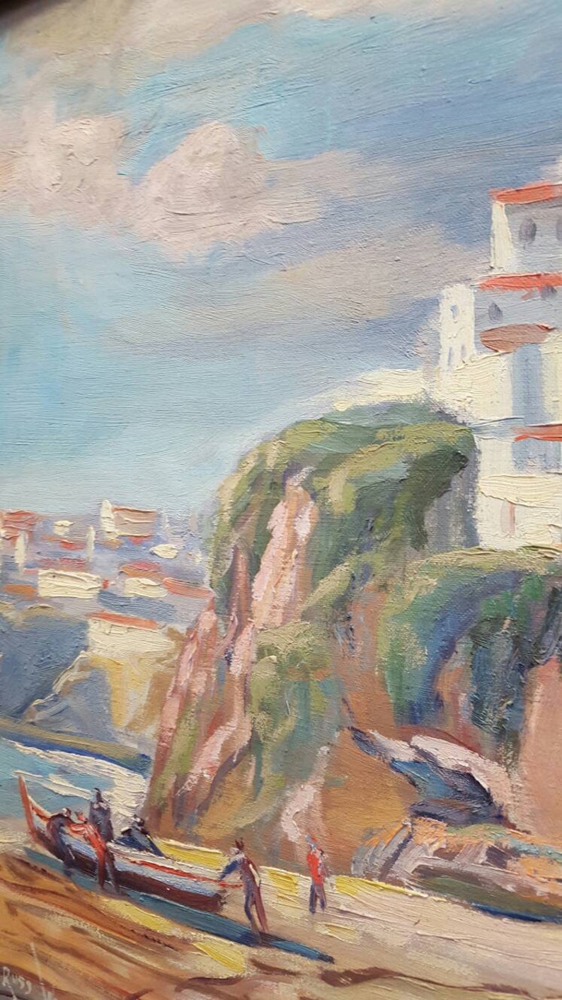 Russ Webster american 1904-1984 PORTUGAL Oil on Canvas - Etsy