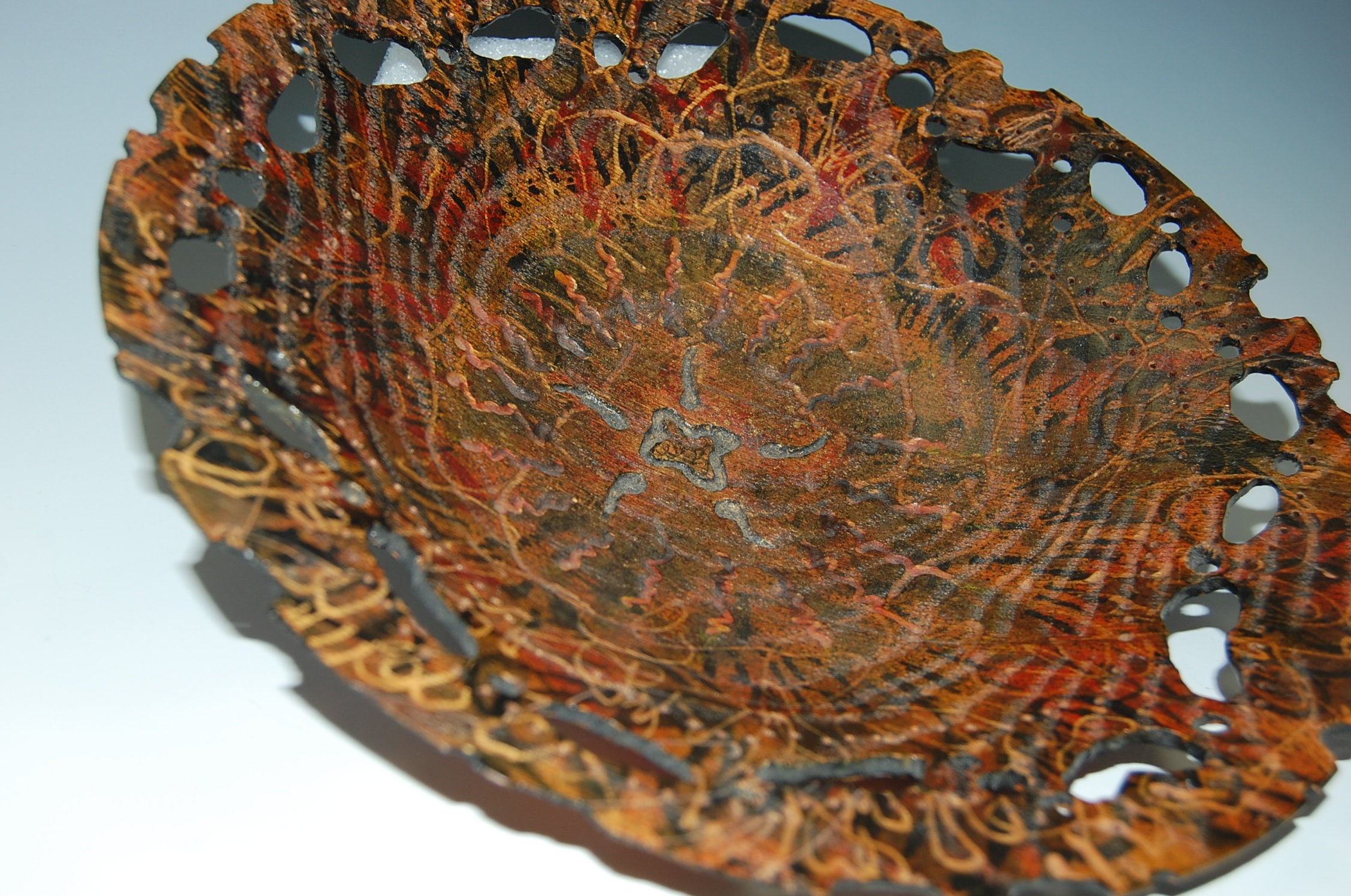 Sensational Hand Carved Wood Bowl - Etsy