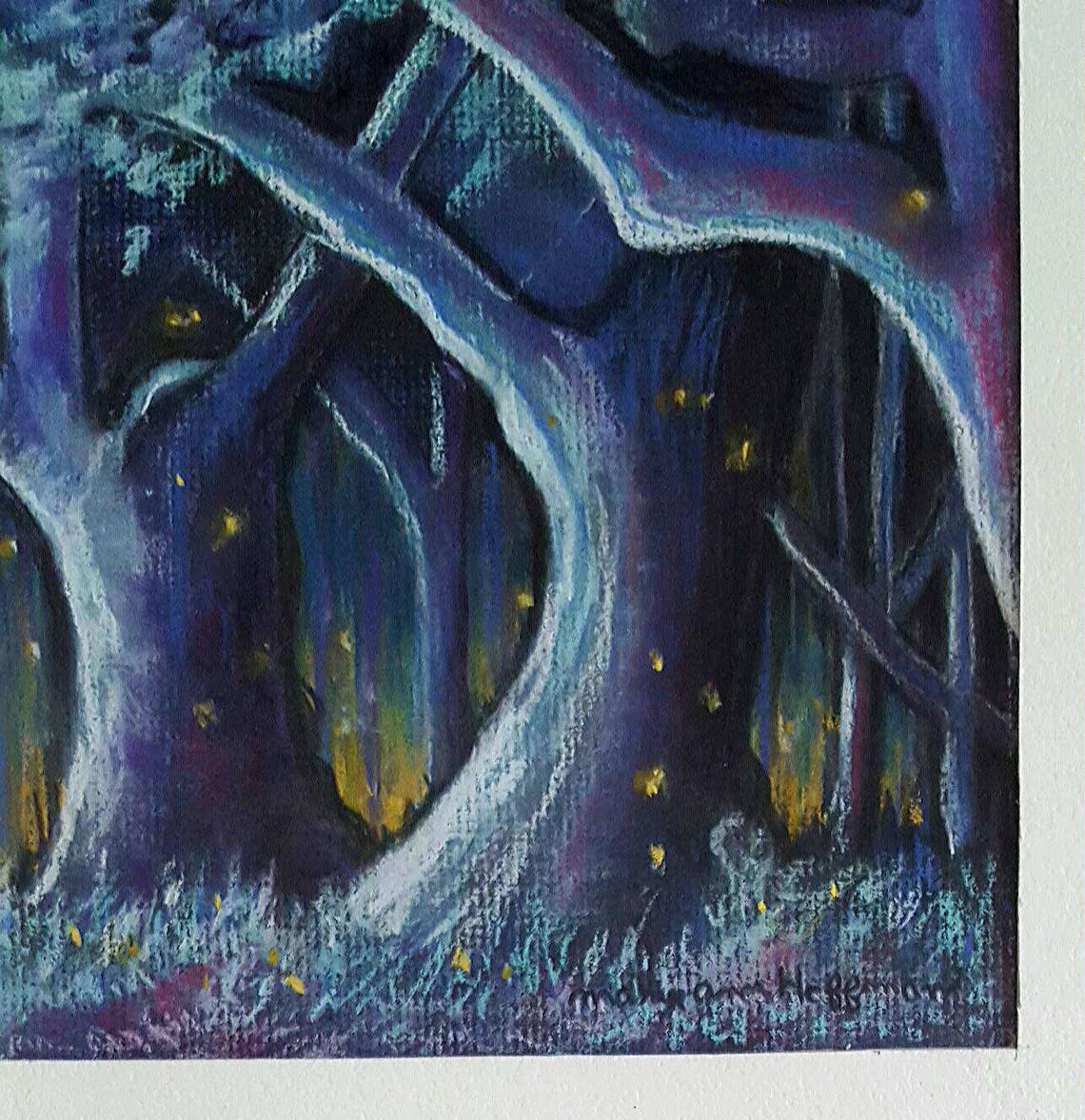 MARY ANN HOFFMAN Original Pastel Painting Enchanted Firefly - Etsy