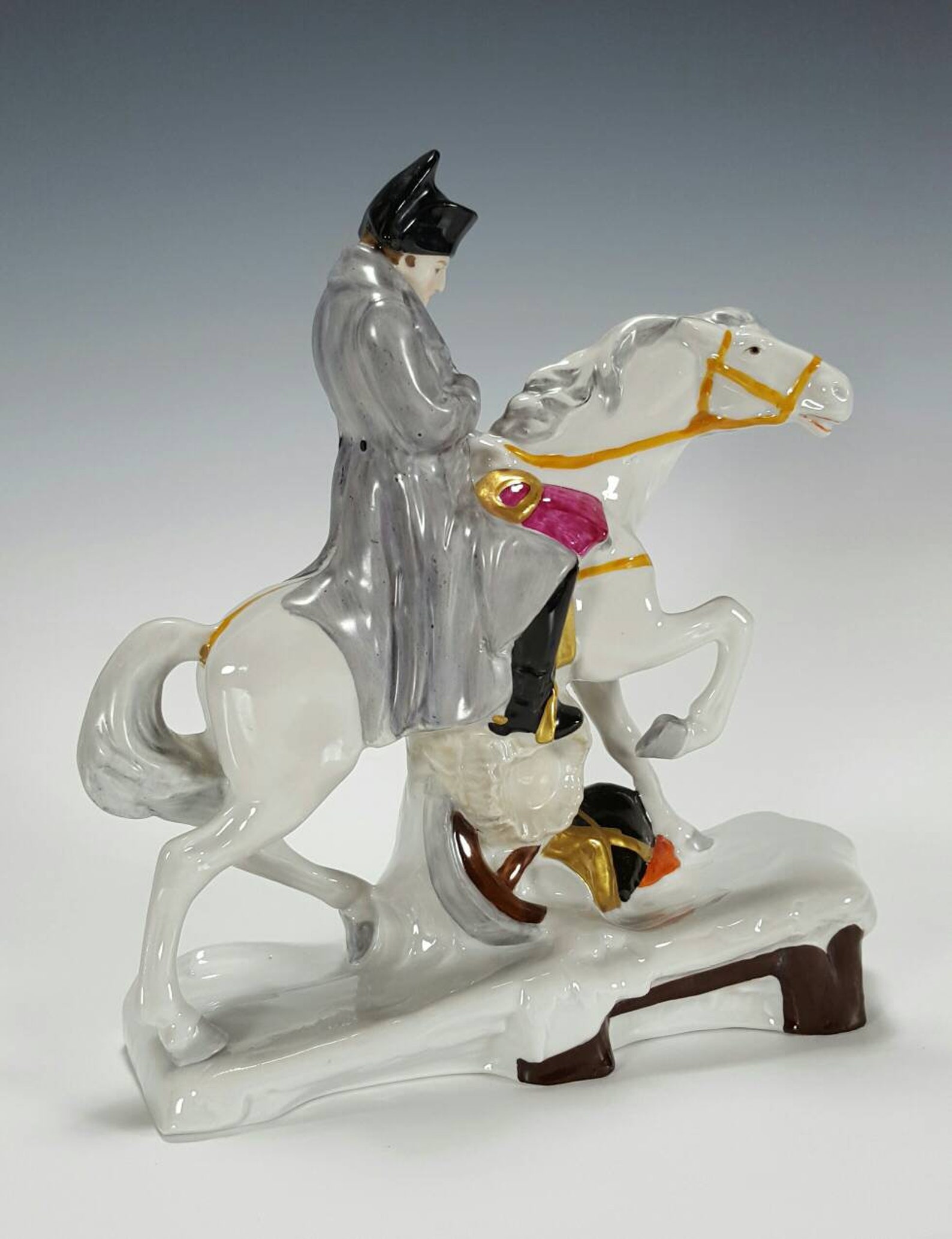 Scheibe Alsbach Germany Porcelain Figurine NAPOLEON on Horse, Soldier ...