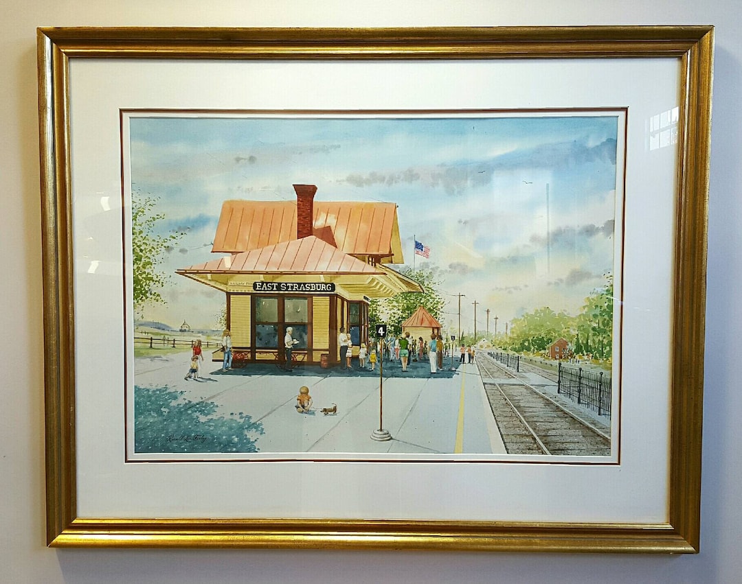 Russell Lee Finley "east Strasburg Railroad Station" American ...