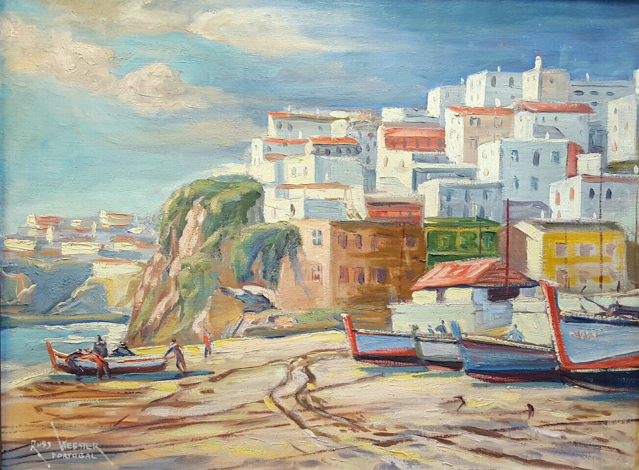 Russ Webster american 1904-1984 PORTUGAL Oil on Canvas - Etsy