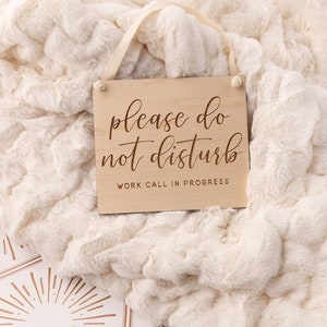 Please Do Not Disturb Door Sign, Conference Call Sign Handmade, Video ...