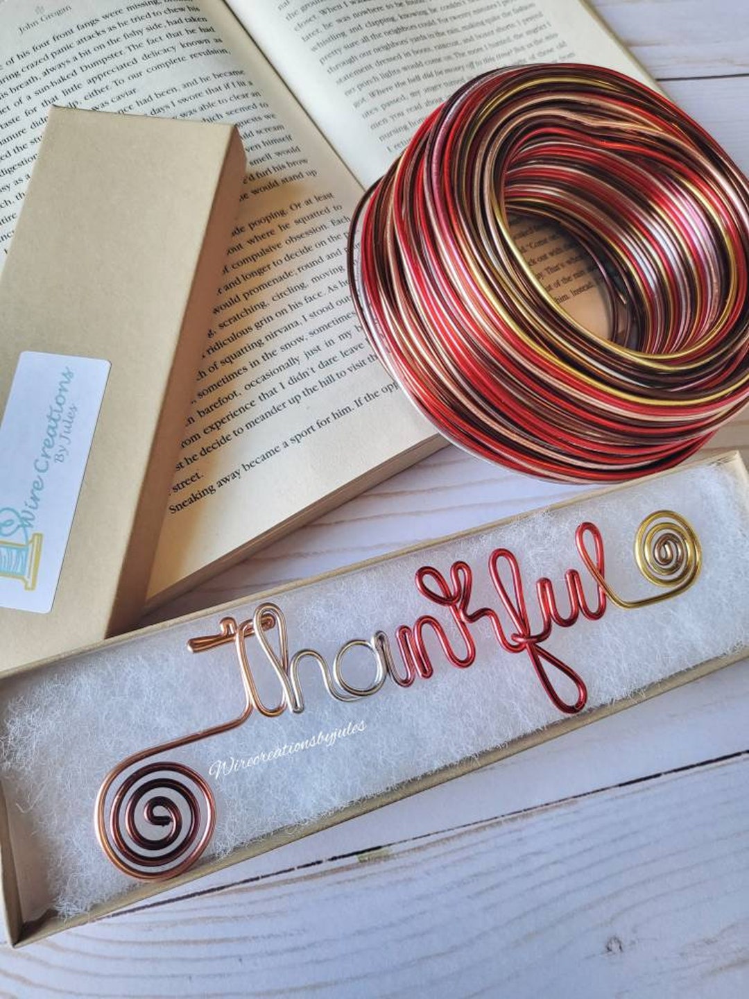Custom Wire Bookmark: Personalized Book Lover Gift - Etsy
