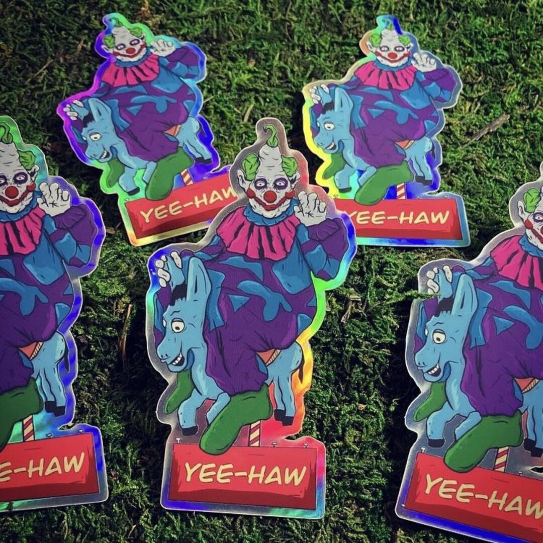 Yee-haw Jumbo Holo Decal Sticker - Etsy