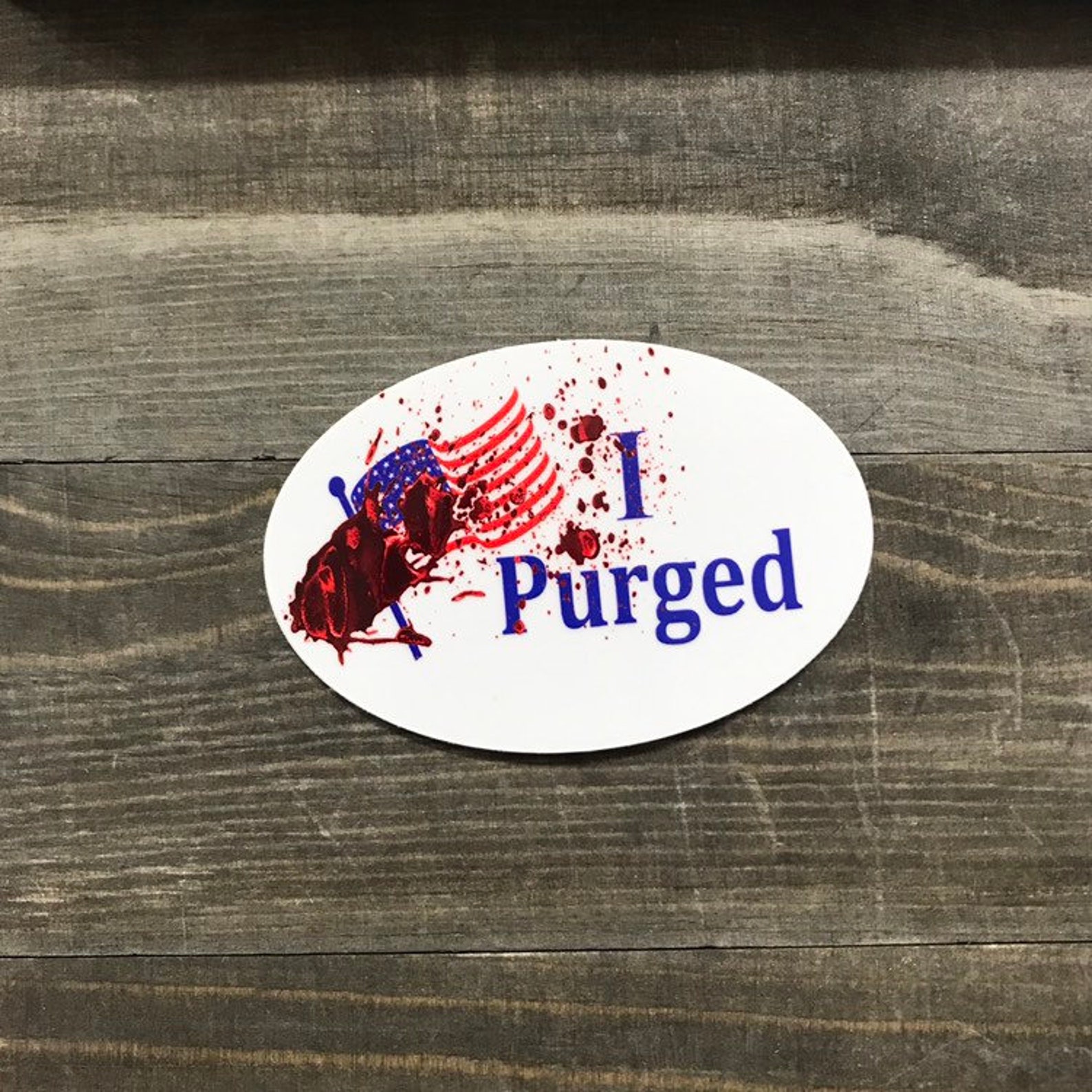 I Purged Horror Sticker Decal - Etsy