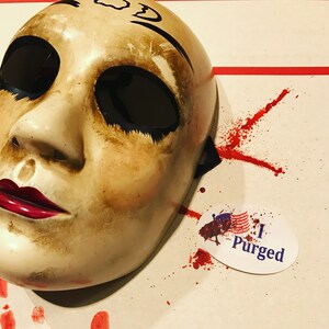 I Purged - Horror Sticker Decal - Etsy