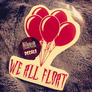 We All Float - Vinyl Car Window Decal - Etsy