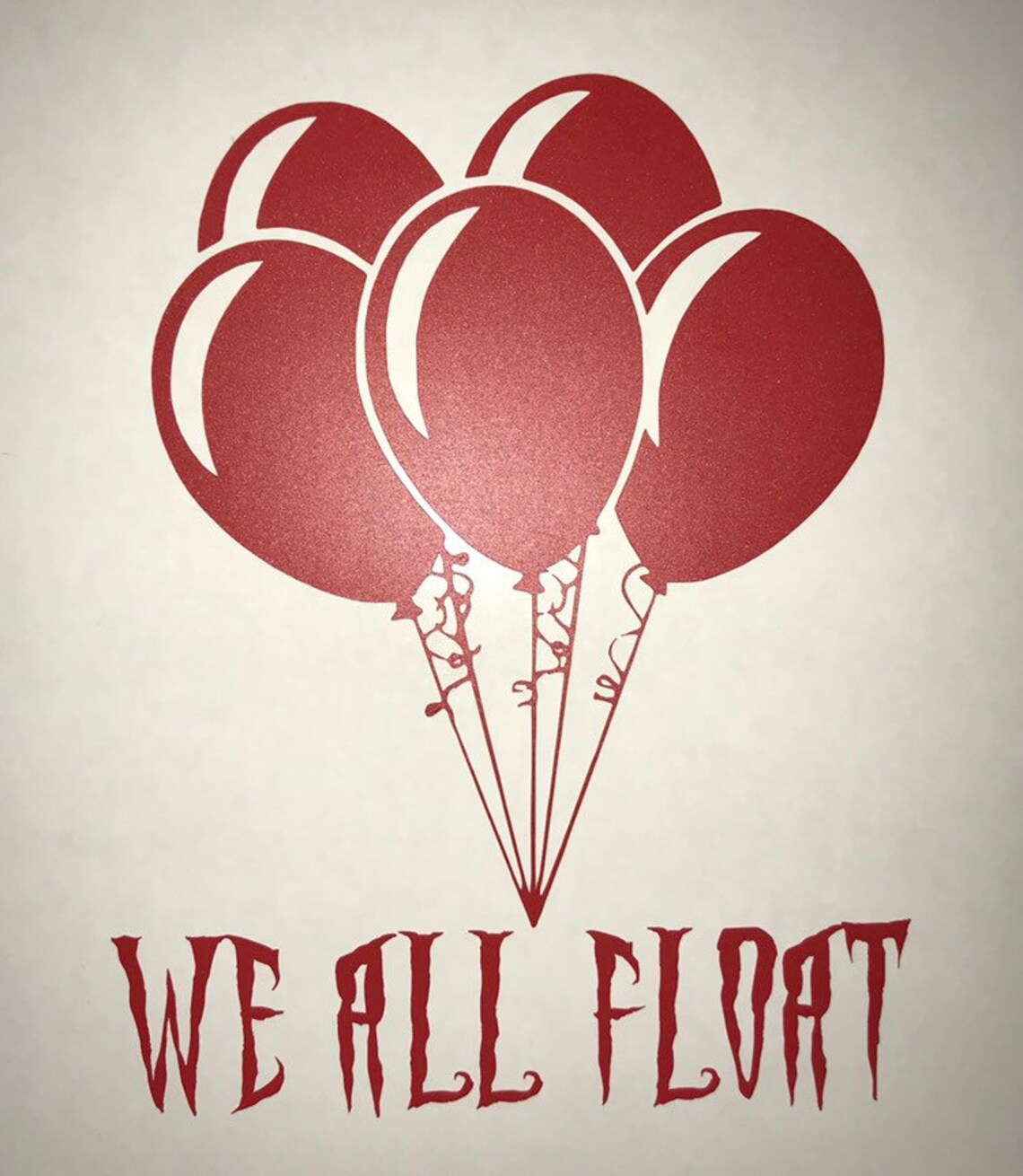 We All Float Vinyl Car Window Decal | Etsy