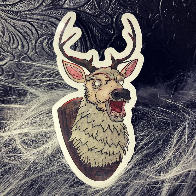 Evil Deer Head Tattoos