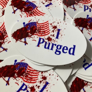 I Purged Horror Sticker Decal - Etsy