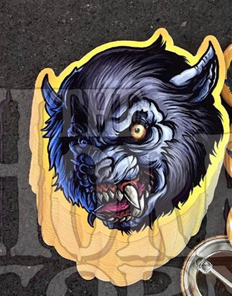 Werewolf 3x3 Sticker Decal - Etsy