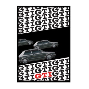 Poster Graphic: Volkswagen Golf GTI. MK1 | Ultramobile Icon. - Etsy