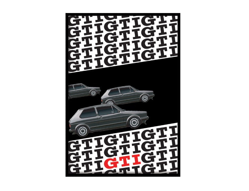 Poster Graphic: Volkswagen Golf GTI. MK1 | Ultramobile Icon. - Etsy