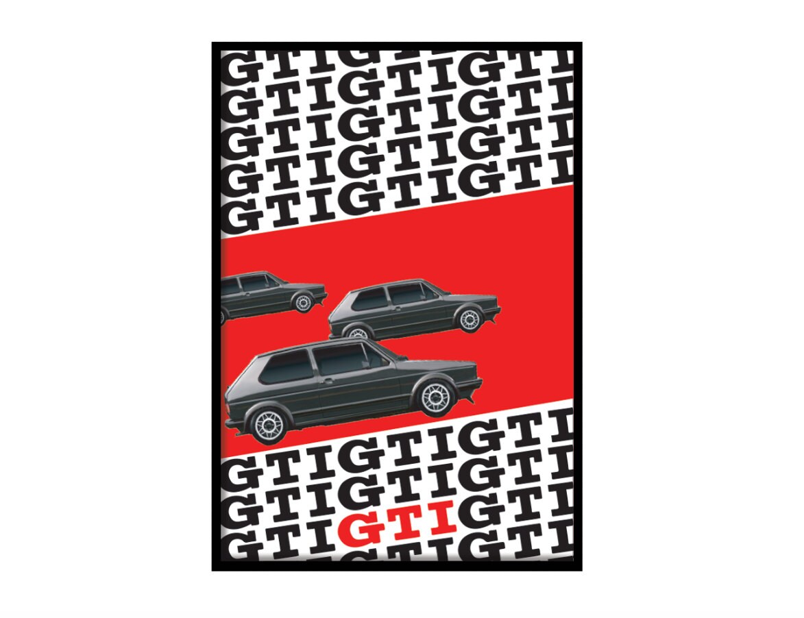 Poster Graphic: Volkswagen Golf GTI. MK1 | Ultramobile Icon. - Etsy