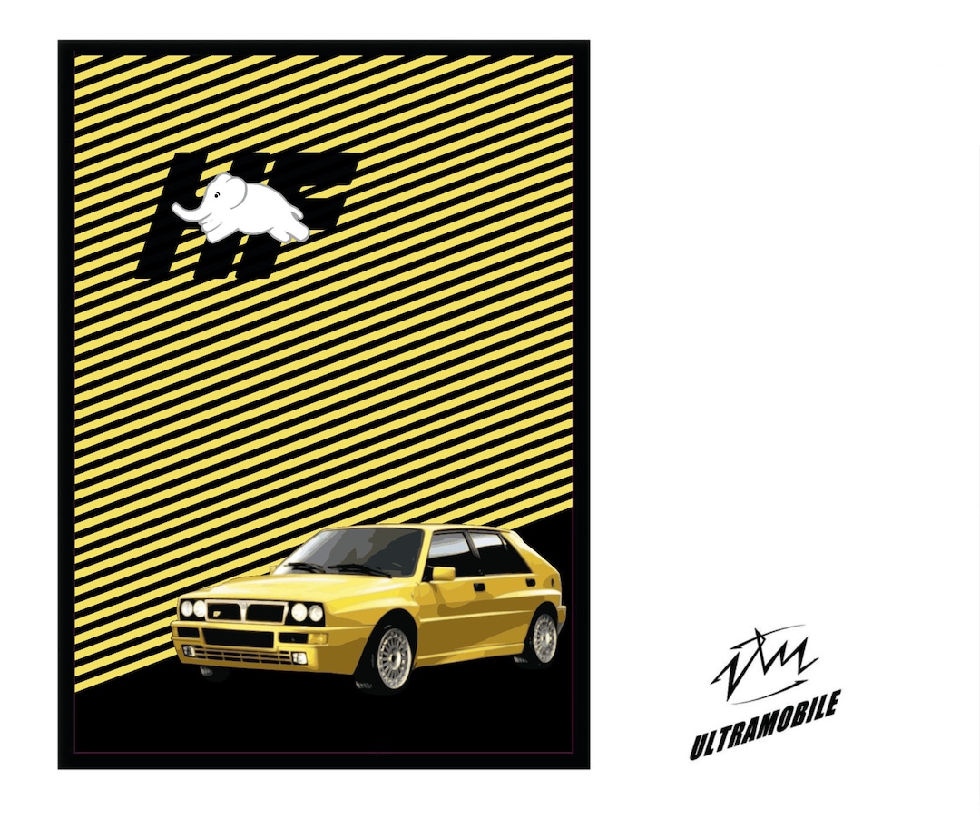 Poster Graphic: Lancia Delta HF Integrale Evoluzione - Etsy