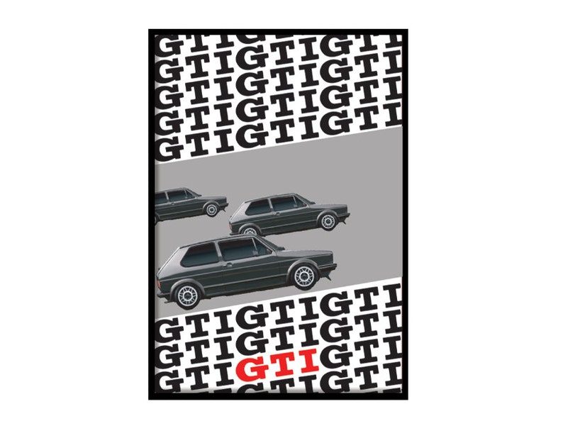 Poster Graphic: Volkswagen Golf GTI. MK1 | Ultramobile Icon. - Etsy
