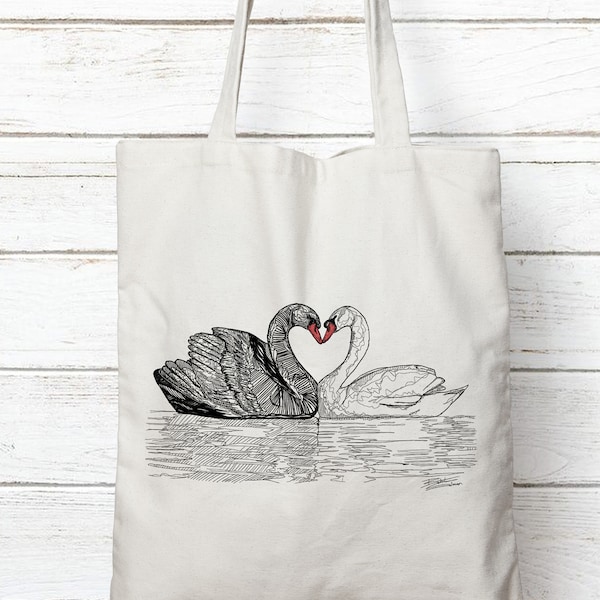 Swan Drawing - Etsy