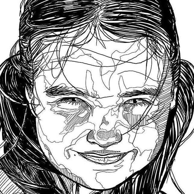 Digital art commission // Custom black line drawing portraits | Etsy