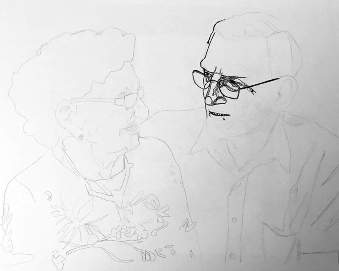 Line Art Commission // Custom Pen Line Drawing // Commission Portrait ...