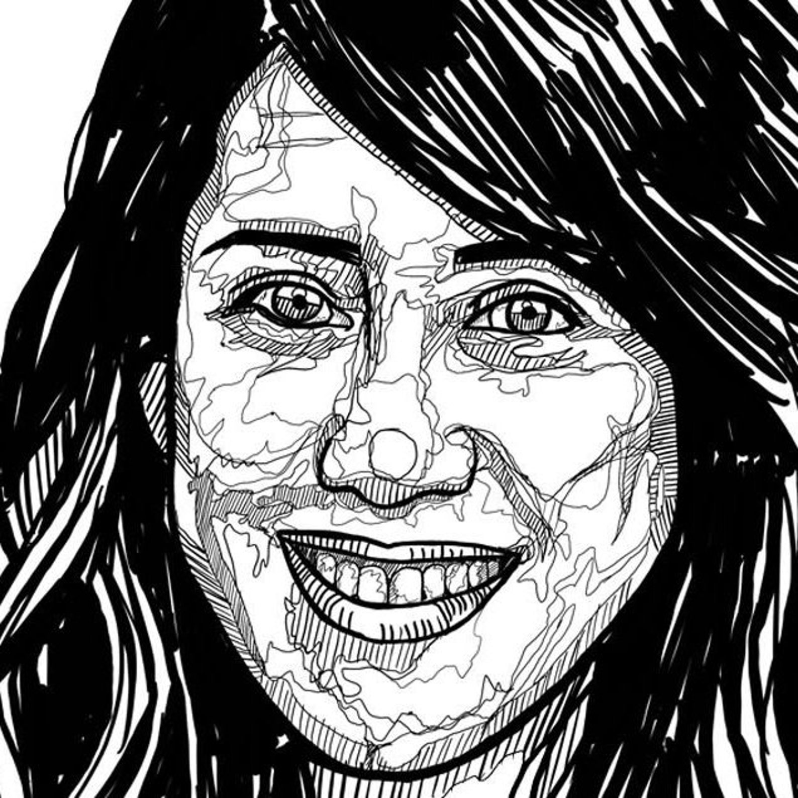 Digital art commission // Custom black line drawing portraits | Etsy