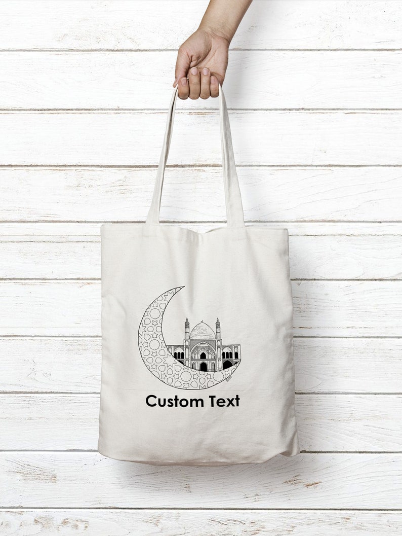 Mosque and Moon Tote Bag Eid Bag Ramadan Bag Prayer Matt | Etsy