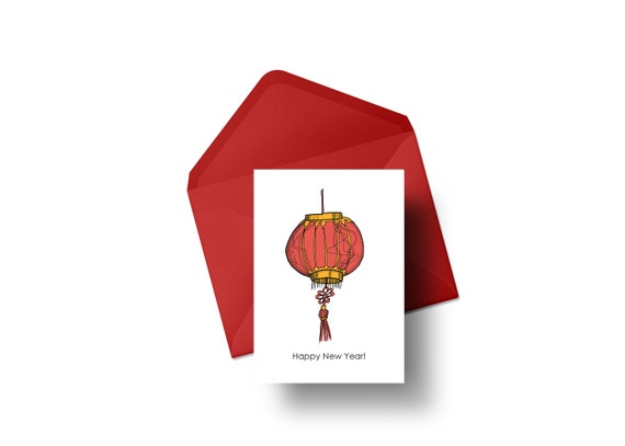 Chinese New Year Lantern Card