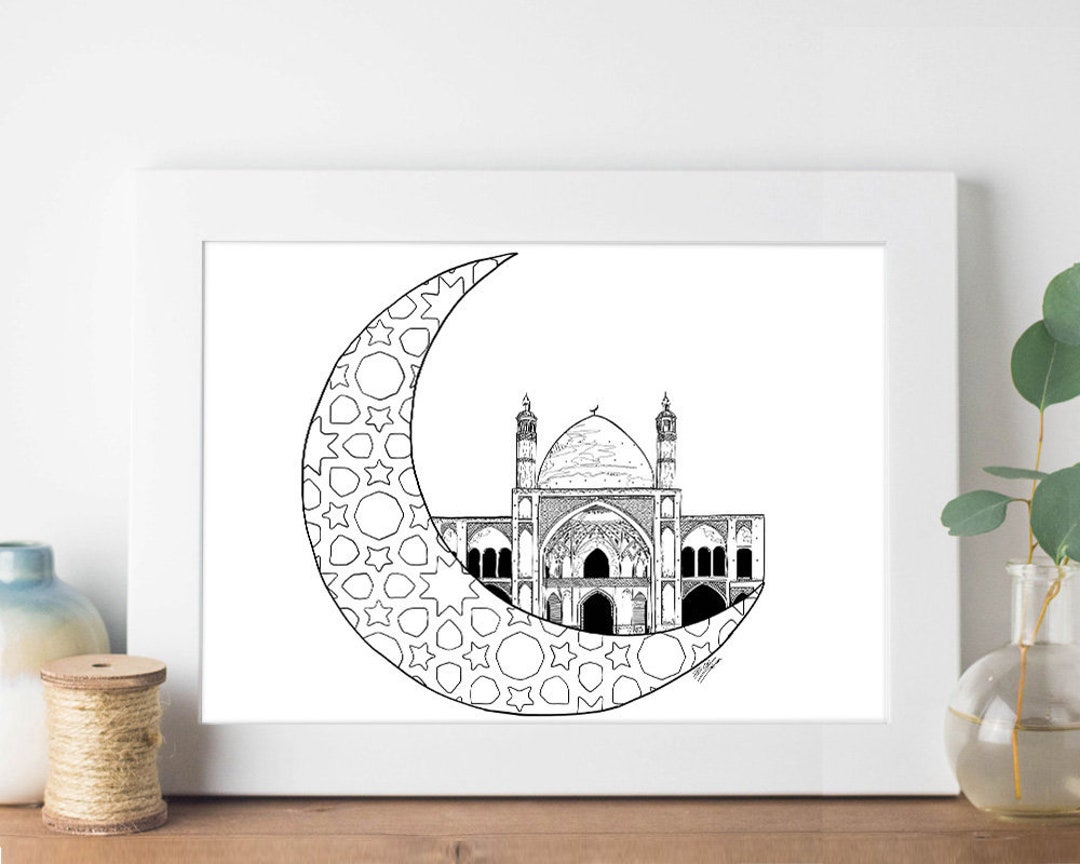 Islamic Mosques Drawing