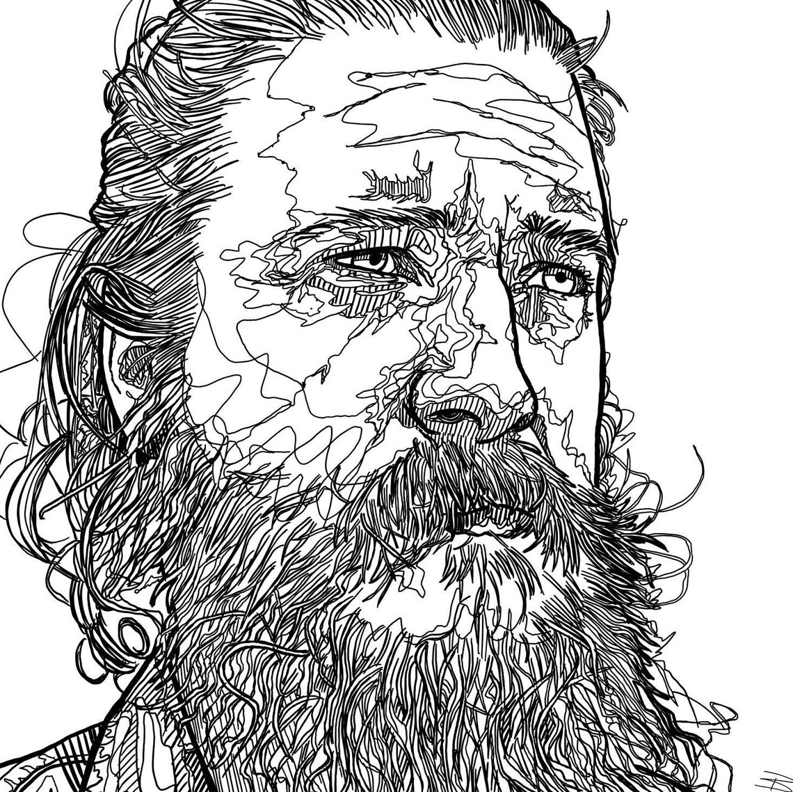 Digital Art Commission // Custom Black Line Drawing Portraits | Etsy