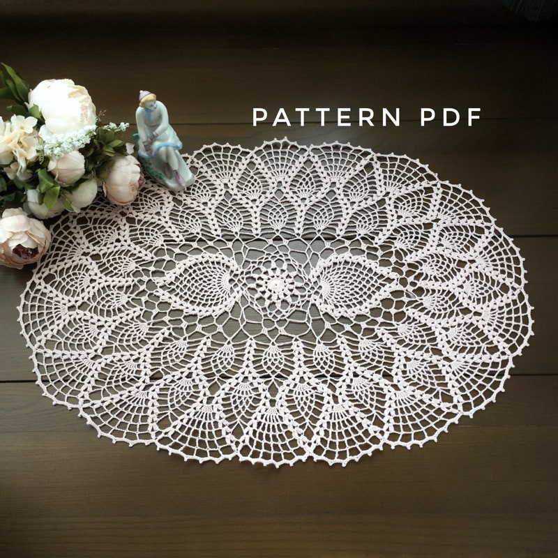 Large Crochet Doily Pattern - Etsy