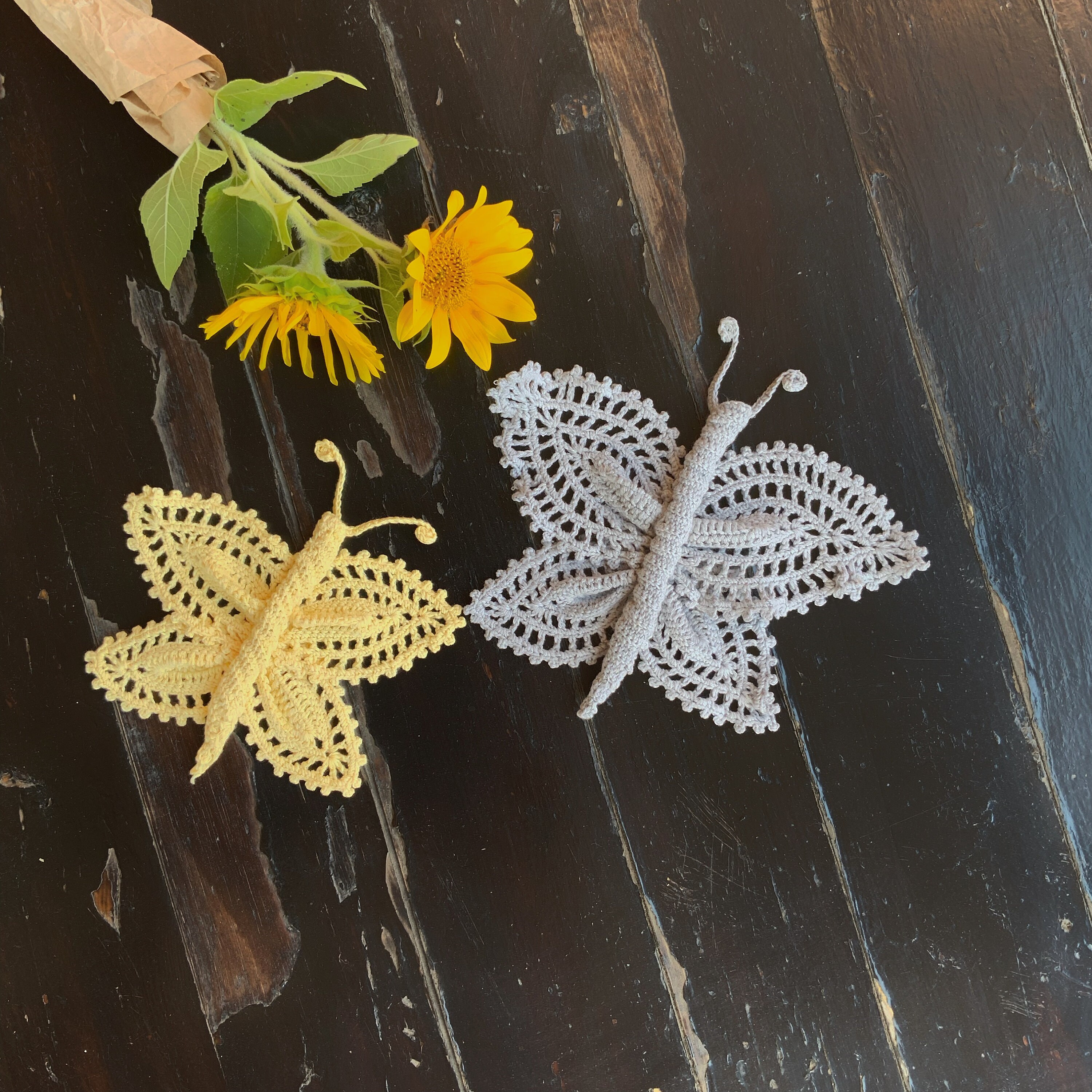 Crochet Pattern for Butterfly - Crochet Butterfly Lace Pattern - PDF ...