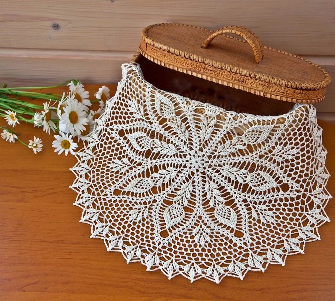 Crochet Patterns for Doilies - Doily Chart Pattern - Lace Crochet Doily ...