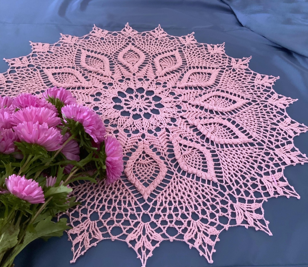 Crochet Lace Pattern Doily - Crochet Doily Pattern Diagram Only ...