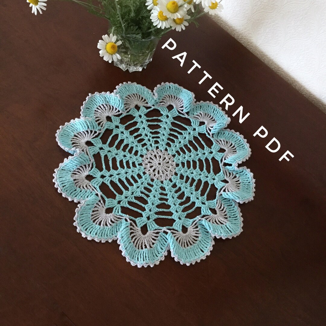 Lace Doily Crochet Pattern - Vintage Doily Pattern - Small Doily ...