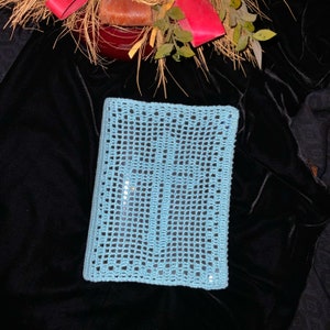 CROCHET PATTERN - Bible Cover Pattern, Bible Cover With Cross, Delicate ...