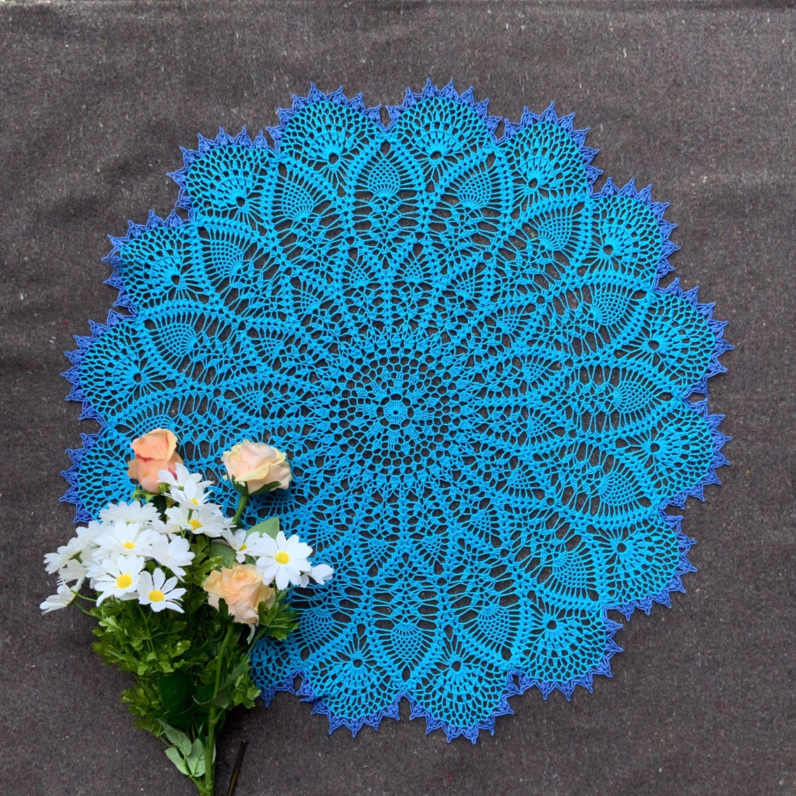 Crochet Easter Doily Pattern - Crochet Pattern Table Doily - Crochet ...