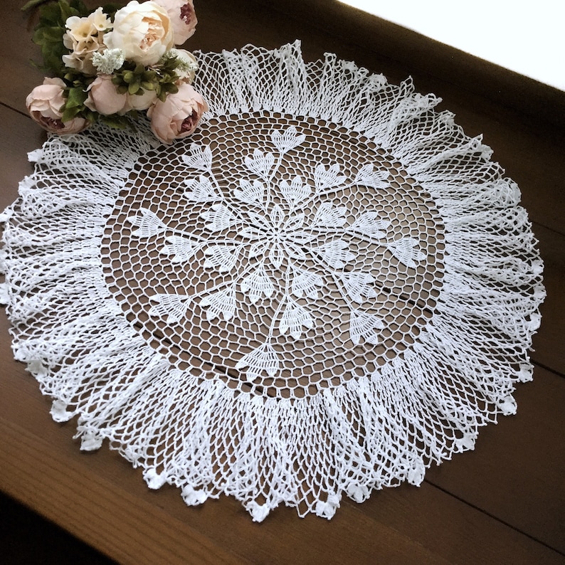 Crochet Doily Patterns Ruffle Edge Doily Instant Download - Etsy