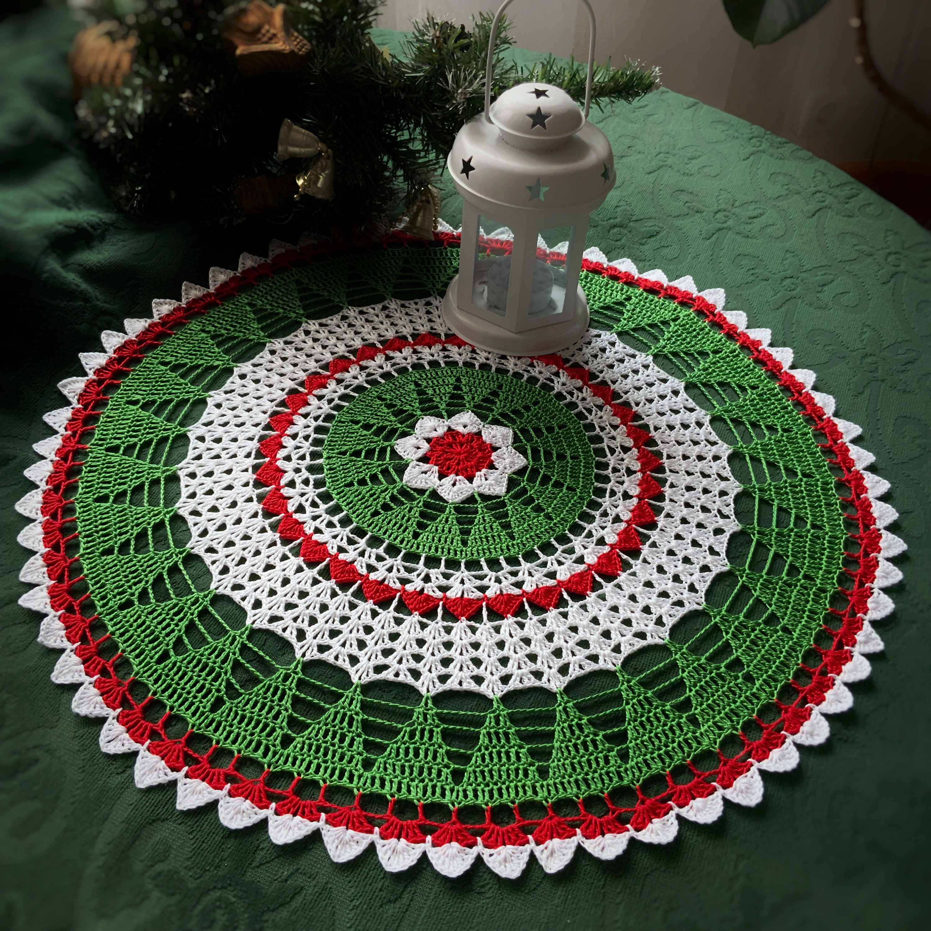 Crochet Pattern for Christmas Doily Crochet Doily Christmas - Etsy