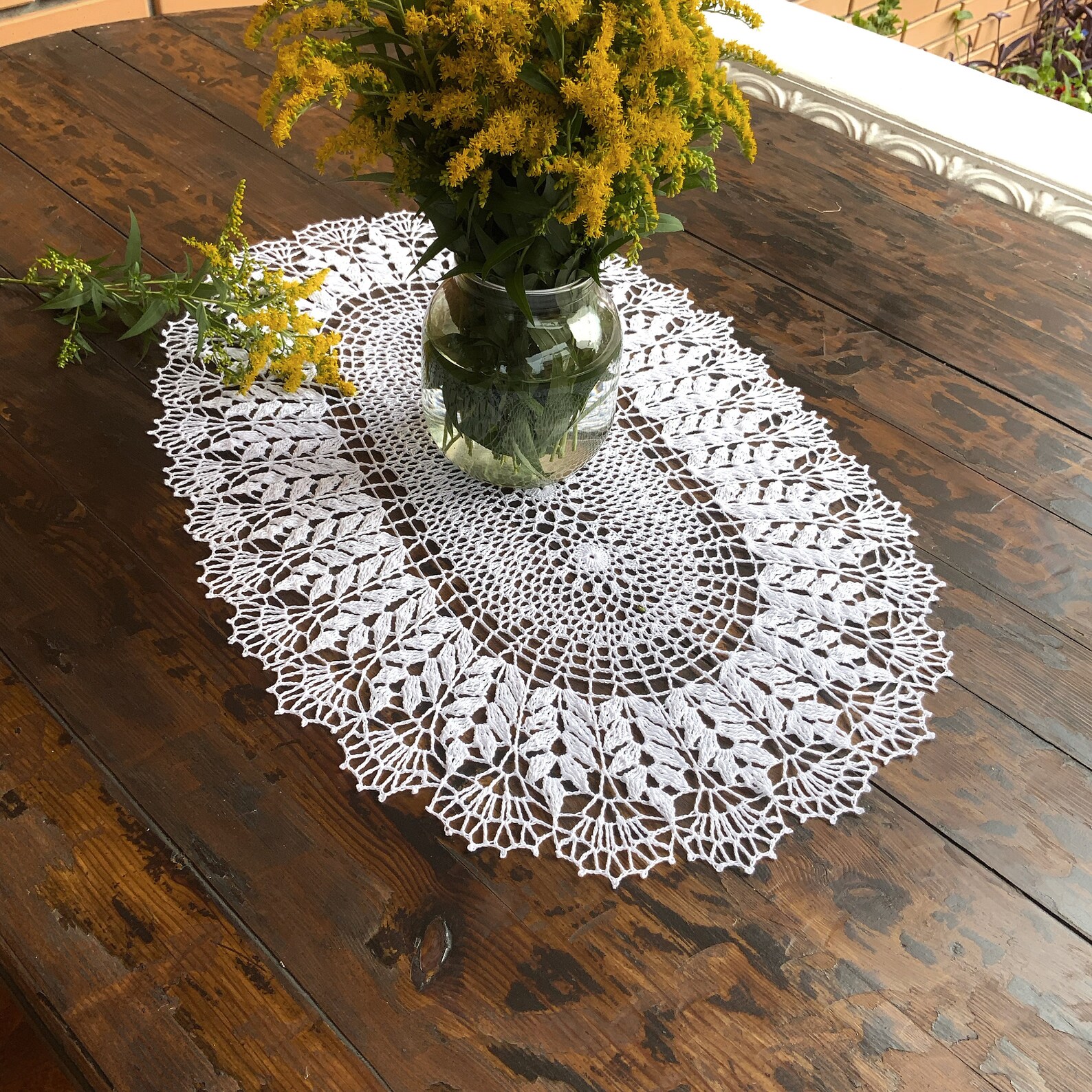 Doily Crochet Pattern Pdf Pattern for Oval Crochet Doily - Etsy UK