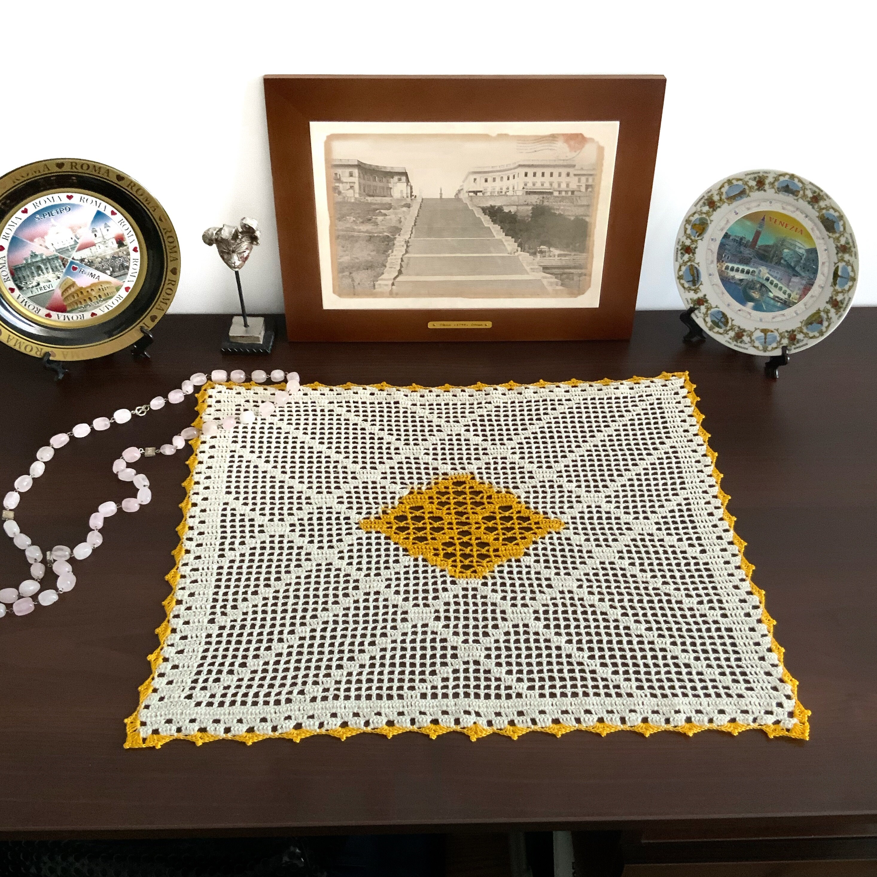 Crochet Pattern for Rectangular Doily, Filet Crochet Doily, Cottage ...