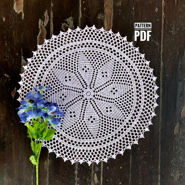 White Crochet Doily - Etsy