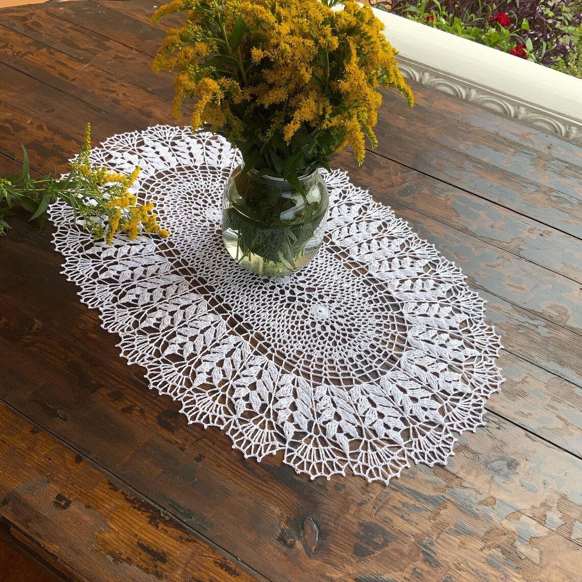 Doily Crochet Pattern Pdf Pattern for Oval Crochet Doily - Etsy Australia